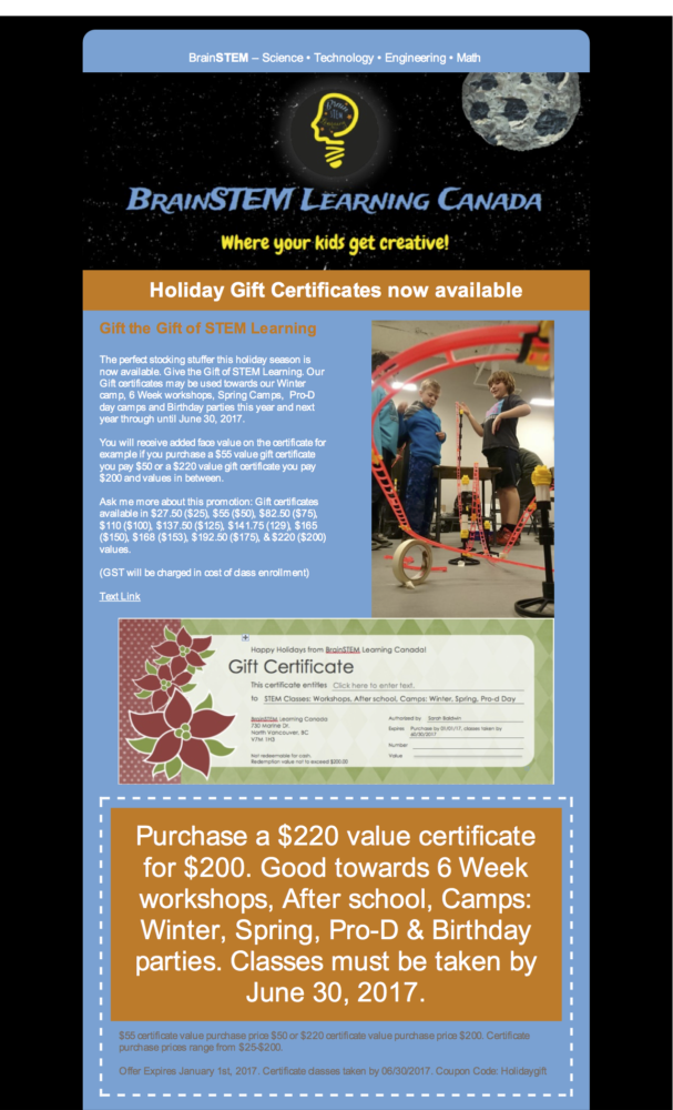 Happy Holidays from BrainSTEM Learning - BrainSTEM Learning Canada